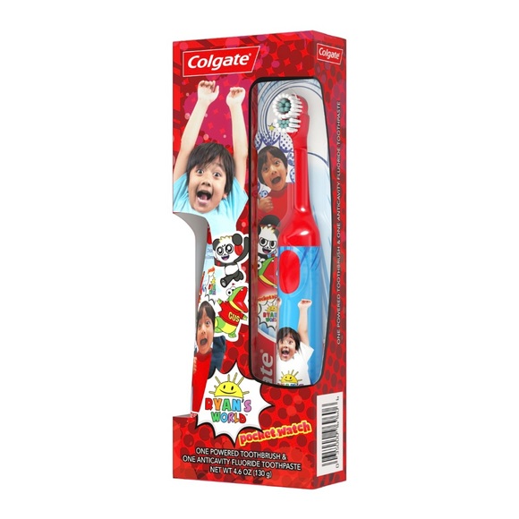 Other | Ryans World Battery Powered Kids Toothbrush And Colgate Toothpaste | Poshmark